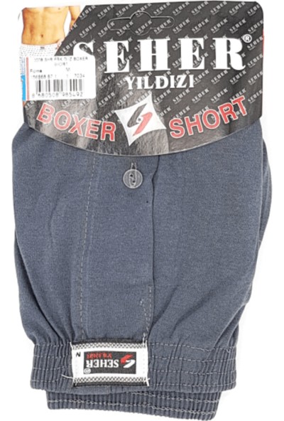 Seher Yıldızı 6 Adet Füme Seher Yıldızı Penye Düz Boxer 0008 Seher Yıldızı 6 Adet Füme Seher Yıldızı Penye Düz Boxer 0008