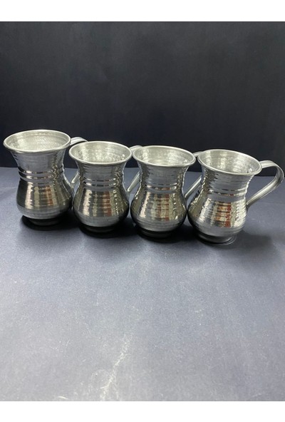 Qpazar Alüminyum 12'li Kulplu Bardak