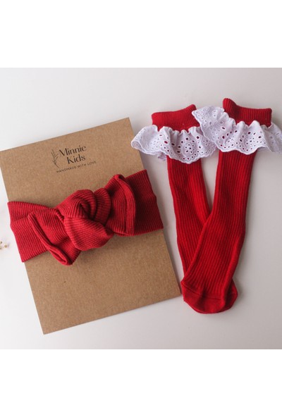 Minniekids Ribana Bandana ve Fistolu Çorap Seti Minniekids Ribana Bandana ve Fistolu Çorap Seti