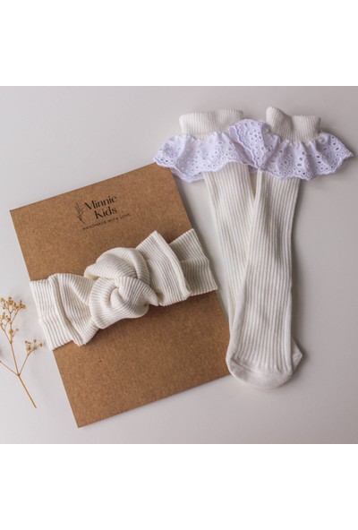 Minniekids Ribana Bandana ve Fistolu Çorap Seti Minniekids Ribana Bandana ve Fistolu Çorap Seti