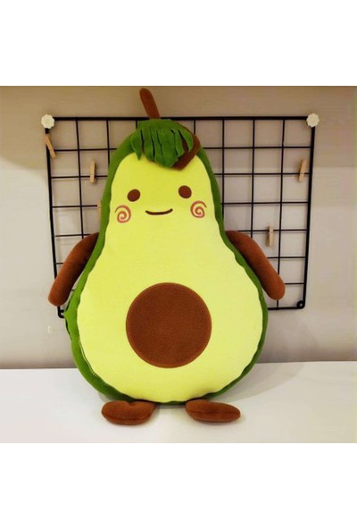 Dükkan Design Nakışlı Büyük Boy Avokado Şekilli Yastık Minder Dükkan Design Nakışlı Büyük Boy Avokado Şekilli Yastık Minder