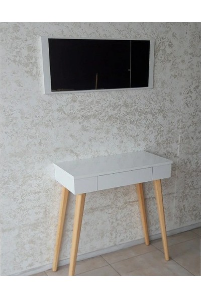 Nonzka Ahşap Ayaklı Aynalı Yatak Odası Salon ve Hol Dresuarı Zenondresuar