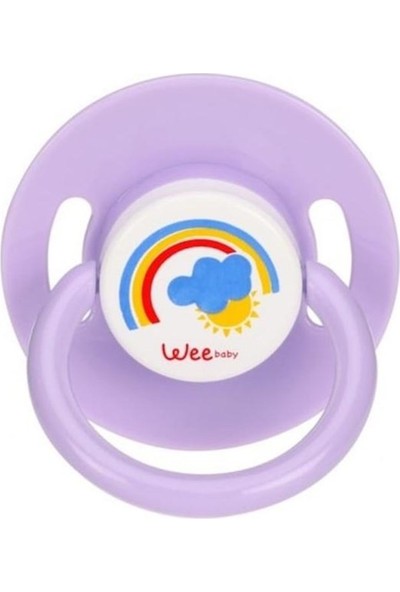 Wee Baby Yuvarlak Uçlu Silikon Emzik 6-18 Ay Mor Wee Baby Yuvarlak Uçlu Silikon Emzik 6-18 Ay Mor
