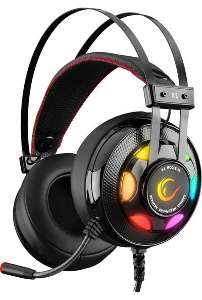 Rampage Miracle-X1 Rgb 7.1 Surround Sound System Mikrofonlu Oyuncu Kulaklığı (Yenilenmiş) Rampage Miracle-X1 Rgb 7.1 Surround Sound System Mikrofonlu Oyuncu Kulaklığı (Yenilenmiş)