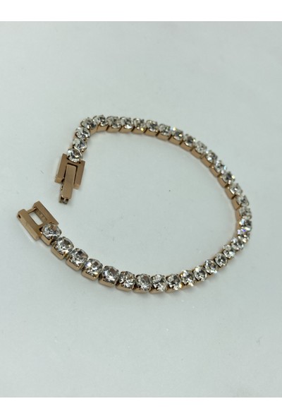 Selin Accessory Vıp Kararmaz Paslanmaz Çelik Su Yolu Rosegold Bileklik Selin Accessory Vıp Kararmaz Paslanmaz Çelik Su Yolu Rosegold Bileklik