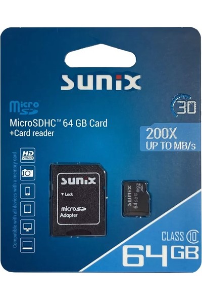 Sunix 64GB Hafıza Kartı