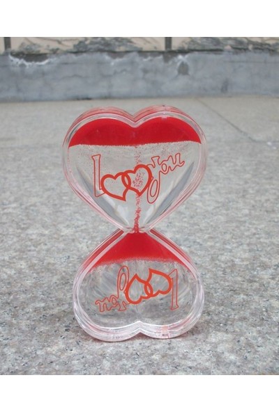 Dolunay Store I Love You Temalı Jel Kum Saati
