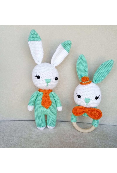 Toys City Erkek Tavşan Çıngırak Seti Organik Örgü Oyuncak Amigurumi Organik Oyuncak Toys City Erkek Tavşan Çıngırak Seti Organik Örgü Oyuncak Amigurumi Organik Oyuncak