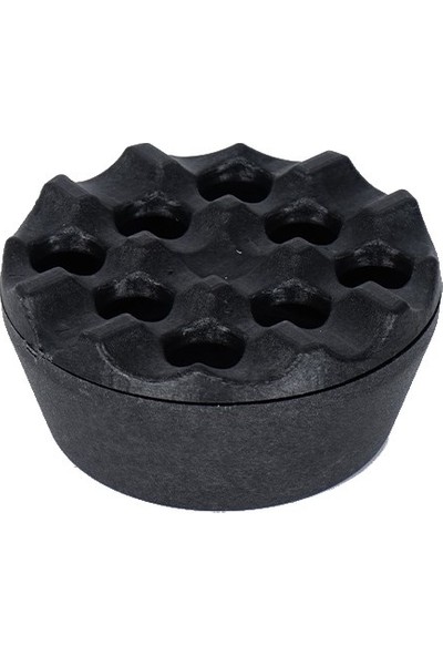 Entude Yuvarlak Siyah Izgara Kül Tablası