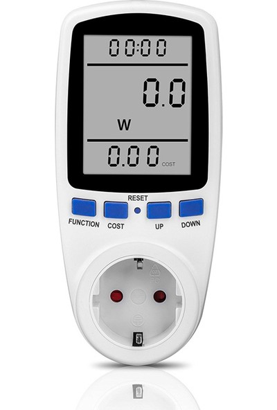 İzmirTech Wattmetre Enerji Tüketim Sarfiyat Ölçer Ölçüm Priz 230V-3680W-16A İzmirTech Wattmetre Enerji Tüketim Sarfiyat Ölçer Ölçüm Priz 230V-3680W-16A