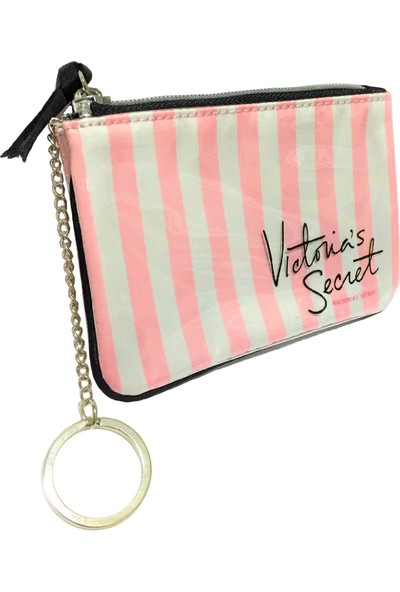 Victoria's Secret Vs Ikonik Çizgi Desenli Anahtarlıklı Mini Cüzdan Victoria's Secret Vs Ikonik Çizgi Desenli Anahtarlıklı Mini Cüzdan