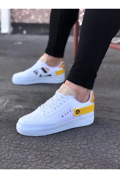 Wogan WG201 Beyaz Sarı Erkek Günlük Ayakkabı Wogan WG201 Beyaz Sarı Erkek Günlük Ayakkabı