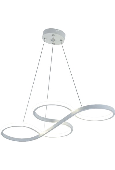 TT Aydınlatma TT025-BY Yılan Modeli Mat Beyaz LED Avize TT Aydınlatma TT025-BY Yılan Modeli Mat Beyaz LED Avize