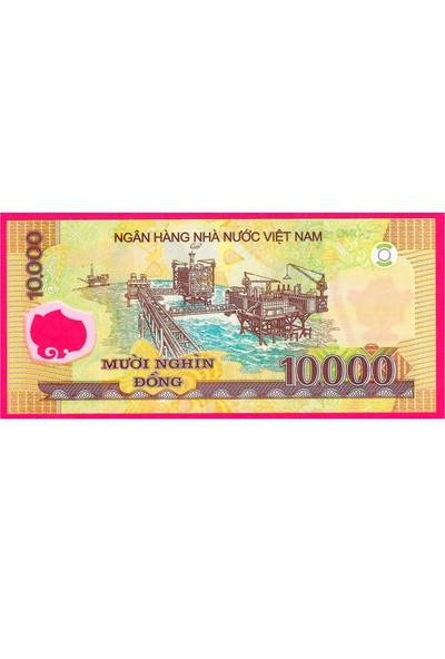 TK Viet Nam, 10.000 Dong, 2006 P119A Çil TK Viet Nam, 10.000 Dong, 2006 P119A Çil