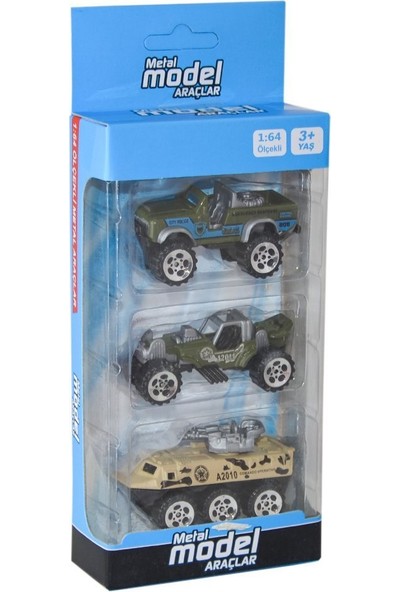 Mega Oyuncak 1018C Mega, Asker - 3'lü Die Cast Araçlar 1:64 Mega Oyuncak 1018C Mega, Asker - 3'lü Die Cast Araçlar 1:64