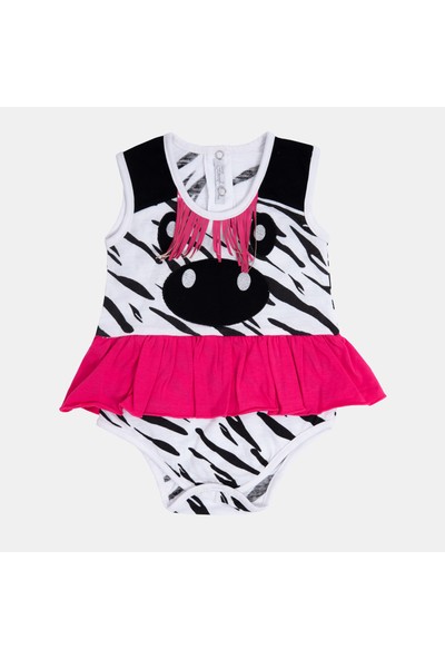 Fiorella Bigobaby Kız Bebek Yenidoğan Pembe Püskül Detaylı Çıtçıtlı Siyah Beyaz Çizgili Bebek Tulumu 21018 Fiorella Bigobaby Kız Bebek Yenidoğan Pembe Püskül Detaylı Çıtçıtlı Siyah Beyaz Çizgili Bebek Tulumu 21018