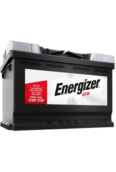 Energizer Entry-Level Start-Stop Akü EE70L3 12V 70AH 760A (En) Energizer Entry-Level Start-Stop Akü EE70L3 12V 70AH 760A (En)