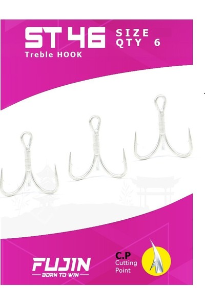Fujin ST46 Üçlü Maket Balık Iğnesi Fujin ST46 Üçlü Maket Balık Iğnesi
