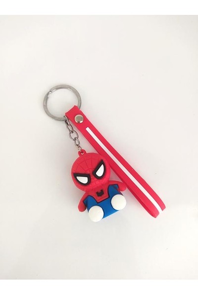 Hd Marketim Örümcek Adam Spiderman Silikon Anahtarlık Çanta Süsü Oyuncak