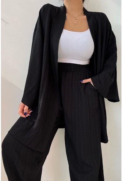 Weppa Kadın Gofre Kimono Alt-Üst Takım Weppa Kadın Gofre Kimono Alt-Üst Takım