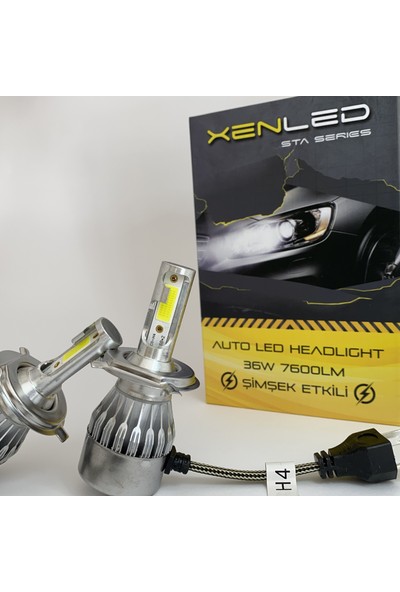 Xenled H4 Kısa/uzun Şimşek Etkili LED Xenon Beyaz Xenled H4 Kısa/uzun Şimşek Etkili LED Xenon Beyaz