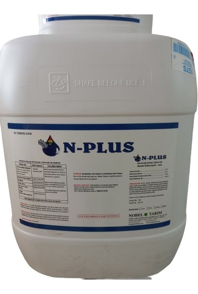 Nobel Tarım N-Plus Gübre 20 Lt