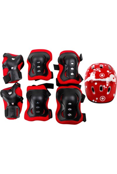 Bilu Çocuklar Için 7'li Paten-Bisiklet Koruyucu Kask Seti - Siyah ( Yurt Dışından ) Bilu Çocuklar Için 7'li Paten-Bisiklet Koruyucu Kask Seti - Siyah ( Yurt Dışından )