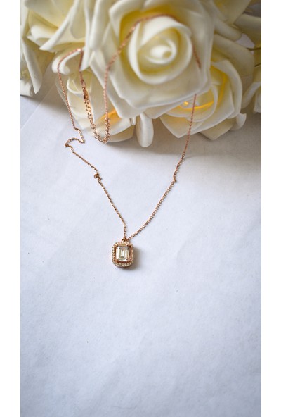 Jade Shine Rose 925 Ayar Baget Kolye