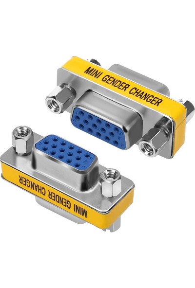 VGA Dişi Dişi Çevirici 15 Pin Ara Uzatma Aparatı Svga Bağlayıcı D-Sub