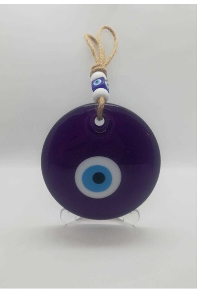 Denizin Ufku Nazarlıklı Dökme El Yapımı Cam Duvar Süsü 14x14 Cm Denizin Ufku Nazarlıklı Dökme El Yapımı Cam Duvar Süsü 14x14 Cm