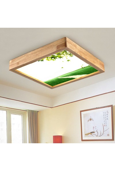 Wood Design World Ahşap Çerçeve Tavan LED Aydınlatma Avize Wood Design World Ahşap Çerçeve Tavan LED Aydınlatma Avize