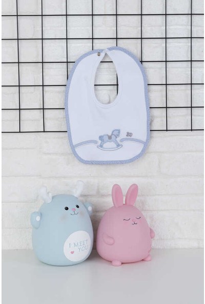 %100 Pamuklu At Baskılı Erkek Bebek Mama Önlüğü %100 Pamuklu At Baskılı Erkek Bebek Mama Önlüğü