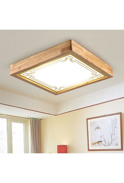 Wood Design World Ahşap Çerçeve Tavan LED Aydınlatma Avize Wood Design World Ahşap Çerçeve Tavan LED Aydınlatma Avize