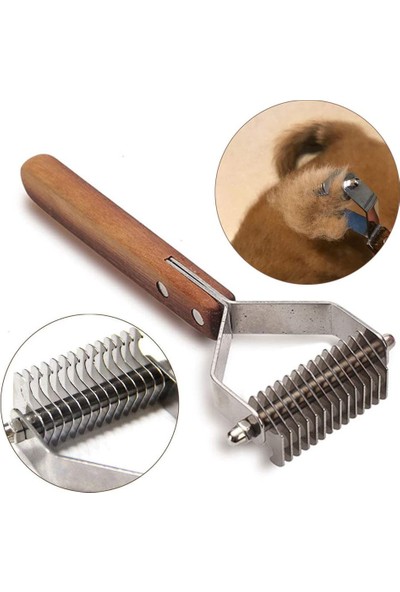 Köpekler Için Astar Fırçası Köri Tarağı Düzeltici