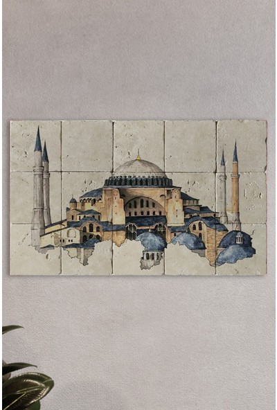 Begoloni Doğal Taş Tablo Ayasofya - Duvar Dekoru 50X30CM Begoloni Doğal Taş Tablo Ayasofya - Duvar Dekoru 50X30CM