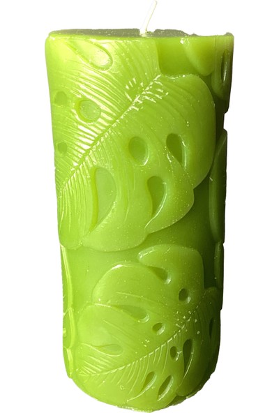 Fa Yaprak Temalı Blok Mum