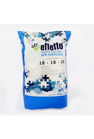 Effetto 18-18-18 Npk Gübresi 25 kg