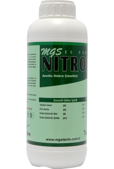 Nıtrozınc Azotlu Gübre Çözeltisi 1 Lt Nıtrozınc Azotlu Gübre Çözeltisi 1 Lt