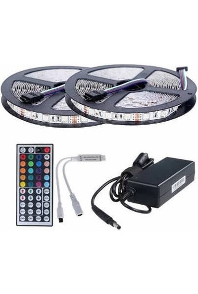 Şerit LED Rgb 10 Metre Set 44 Tuş'lu Kumanda 20 Renk (3) Çip 5050 Tak Çalıştır Rgb LED Şerit LED Rgb 10 Metre Set 44 Tuş'lu Kumanda 20 Renk (3) Çip 5050 Tak Çalıştır Rgb LED