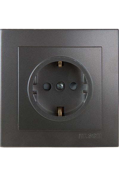 Nilson Touran Füme Çocuk Korumalı Topraklı Priz