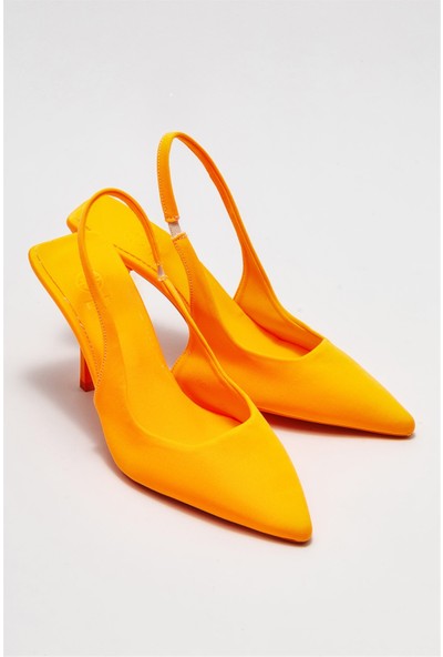 Elle Shoes Turuncu Kadın Topuklu Ayakkabı Elle Shoes Turuncu Kadın Topuklu Ayakkabı
