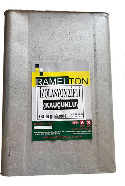 Ramelton Izolasyon Zifti Kauçuklu 10 kg Ramelton Izolasyon Zifti Kauçuklu 10 kg