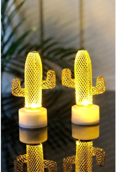 Blue Homess Kaktüs Mini Dekoratif LED Işık Gece Lambası Metal Blue Homess Kaktüs Mini Dekoratif LED Işık Gece Lambası Metal