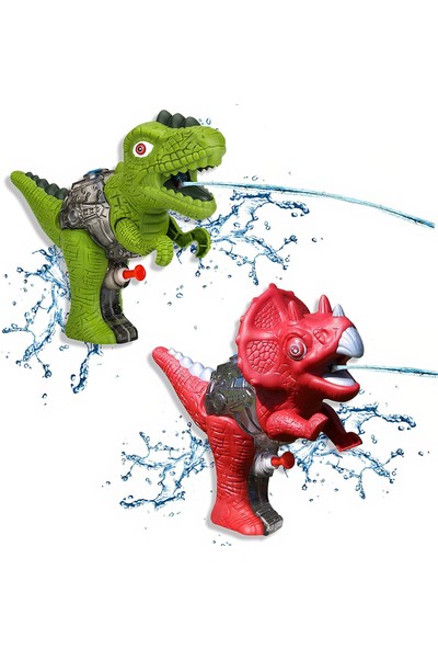 Fıy Çocuklar Için 2 Adet Dinozor Su Tabancası 300 ml (Yurt Dışından)