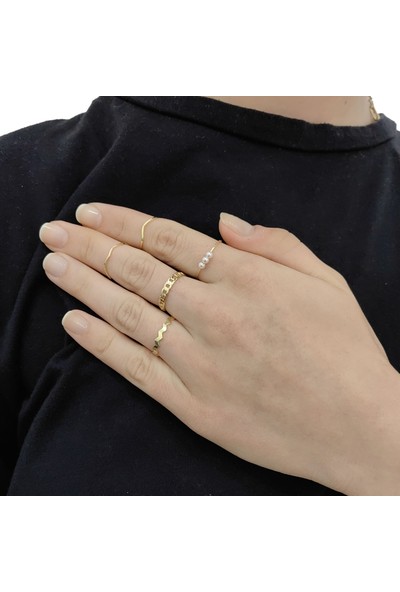 Chavin 5 Li Çoklu Eklem Yüzüğü Bayan Yüzük ER52 Chavin 5 Li Çoklu Eklem Yüzüğü Bayan Yüzük ER52