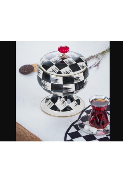 Kitchen Beyond Qualita King Emaye Kapaklı Şekerlik Kitchen Beyond Qualita King Emaye Kapaklı Şekerlik