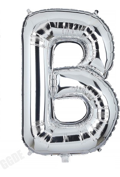 FBS Ticaret B Harf Folyo Gümüş Balon 106 cm 40 Inc FBS Ticaret B Harf Folyo Gümüş Balon 106 cm 40 Inc