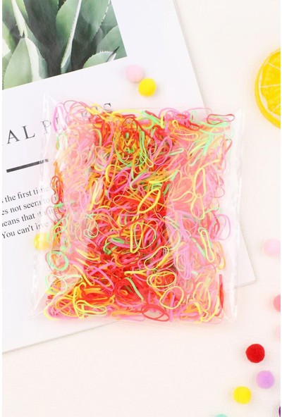 Bahels 1000 Adet Renkli Saç Örgü Perma Lastiği Bahels 1000 Adet Renkli Saç Örgü Perma Lastiği