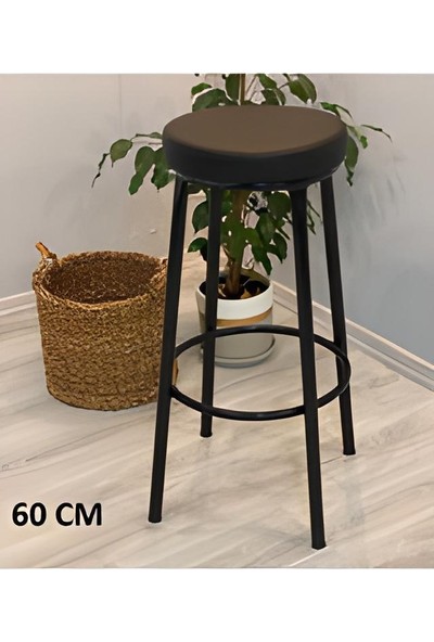 Grande Home Bar Taburesi Siyah Minder 60 cm