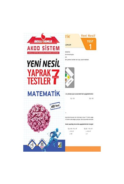 Damla Yayınevi 7. Sınıf Yeni Nesil Matematik Yaprak Testler Damla Yayınevi 7. Sınıf Yeni Nesil Matematik Yaprak Testler